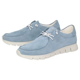 Sioux Damen Schn&uuml;rschuh "Mokrunner-D-007", Gr. 39, blau, Obermaterial: 100% Ziegenveloursleder GOVL. 100% Gummi rubber., Schuhe