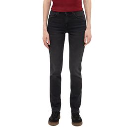 Mustang Damen Slim-fit-Jeans "Damen Style Shelby Slim", schwarz, Gr. 28, unifarben, Denim/Jeans, 98% Baumwolle, 2% Elasthan, Jeans
