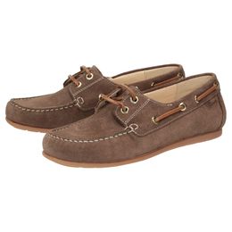 Sioux Damen Schn&uuml;rschuh "Simadesa-701", Gr. 41, braun, Obermaterial: 100% Kalbsveloursleder CAVL. 100% Gummi rubber., Schuhe