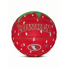Lowkey Ball 'Strawberry Basketball Indoor & Outdoor Gr&ouml;&szlig;e 7 | Erdbeer Design' male size 24 cm Red