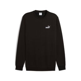 Puma Herren Langarmshirt "ESS SMALL NO 1 LOGO CREW TR", schwarz, Gr. XXXL, unifarben, Sweatware, Obermaterial: 68% Baumwolle, 32% Polyester, Shirts,