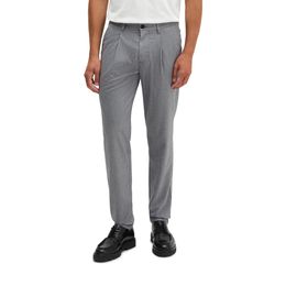 Marc O'Polo MARC O'POLO Herren Chinohose "aus elastischem Bio-Baumwoll-Viskose-Mix", grau, Gr. 32, gestreift, Obermaterial: 49% Polyester, 48% Viskose, 3%