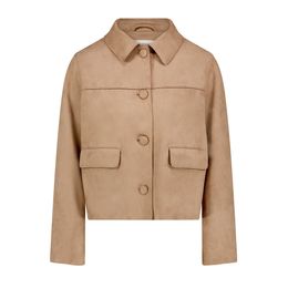 Cartoon Damen Canvasjacke "Damen mit Eingrifftaschen", beige, Gr. 44, Obermaterial: 90% Polyester, 10% Elasthan, Jacken