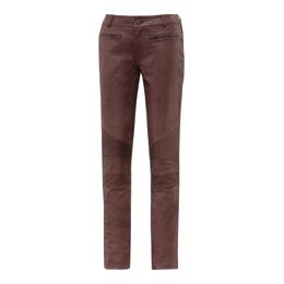 RICANO Damen Bikerhose "Lederhose Donna"brombeer, Gr. XS, Obermaterial: 100% Ziegennappaleder GONA., Hosen, Handgefertigt aus echtem Leder