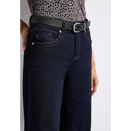 Street One Damen Lederg&uuml;rtelschwarz, Gr. 80, unifarben, Stoff, Vorderseite: 100% Rindsleder (Spaltleder). R&uuml;ckseite: 100% Verbundleder, G&uuml;rtel, Basic