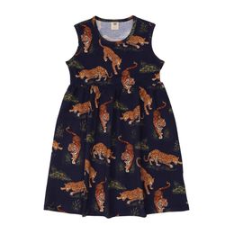Walkiddy Kleid 'Tigers and Leopards' M&auml;dchen Gr&ouml;&szlig;e 128 navy