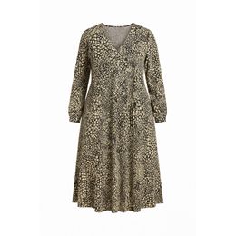 Shape Of You Kleid Damen Gr&ouml;&szlig;e 58 beige / schwarz Sommerkleid
