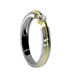 OSTSEE-SCHMUCK Damen Fingerring "OSTSEE-SCHMUCK Ring vergoldet Ring vergoldet", 56 (17,8), Silber 925 (Sterlingsilber), gold, Silber 925