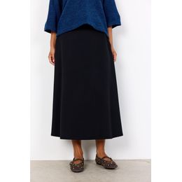 soyaconcept Damen Maxirock "SC-BANU 258"schwarz, Gr. M, unifarben, Jersey, Obermaterial: 48% Modal, 48% Polyester, 4% Elasthan, R&ouml;cke, Viskosemischung