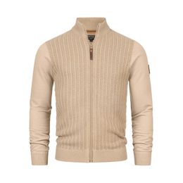 INDICODE Jeans Strickjacke 'Cason' Herren Gr&ouml;&szlig;e S beige