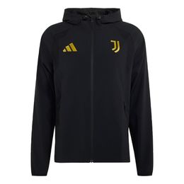 adidas Performance Sportjacke 'Juventus Turin Tiro' Herren Gr&ouml;&szlig;e M honig / schwarz