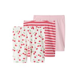 Two Soon Leggings M&auml;dchen Gr&ouml;&szlig;e 98/104 rosa / rot / wei&szlig;