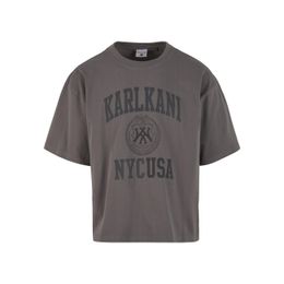 Karl Kani Herren T-Shirt "Karl Kani Kani Usa Boxy T-Shirt", grau, Gr. L, bedruckt, 100% Baumwolle, Shirts