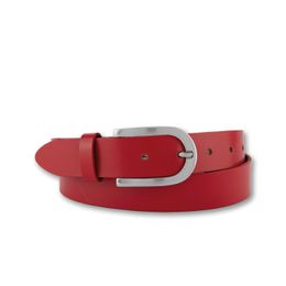 Bernd G&ouml;tz BERND G&Ouml;TZ Damen Lederg&uuml;rtel "Lederg&uuml;rtel mit stilvoller Schlie&szlig;e in Hufeisenform", rot, Gr. 90, Rindsleder, G&uuml;rtel