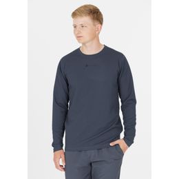 Virtus Herren Langarmshirt "Besto", blau, Gr. L, unifarben, 93% Polyester, 7% Elasthan, Shirts, mit Quick Dry-Technologie
