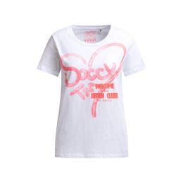 SOCCX T-Shirt Damen Gr&ouml;&szlig;e L hellrot / wei&szlig;