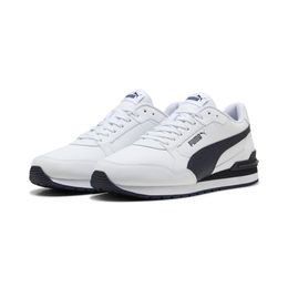 Puma Damen Sneaker "ST RUNNER V4 L", Gr. 39, blau, Leder, Schuhe, mit weichem Lederobermaterial, mit SOFTFOAM+ Einlegesohle
