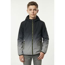 Killtec Jungen Regenjacke "BOYS REGENJACKE OT"kr&auml;ftiges grau, Gr. 140, Popeline, Obermaterial: 100% Polyester. Futter: 100% Polyester. Wattierung: