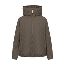 Derbe Between-Season Jacket 'Quiltby Short' female size XL Dark brown