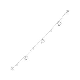 Akzent Fu&szlig;schmuck '"Lia" Silberfarben - Modernes Fu&szlig;band - Minimalistisch - Damen' Damen Gr&ouml;&szlig;e One Size silber