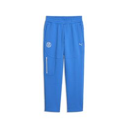 Puma Workout Pants 'Olympique De Marseille Pumatech' boy size 140 Royal blue / Grey