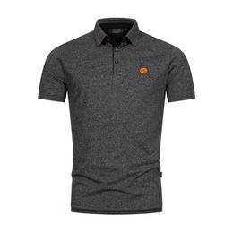 INDICODE Jeans Shirt ' Torrance ' Herren Gr&ouml;&szlig;e S orangerot / schwarz