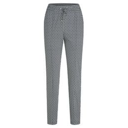 Peter Hahn - Kn&ouml;chellange Slim Fit-Jersey-Hose, schwarz, Gr. 44 / L