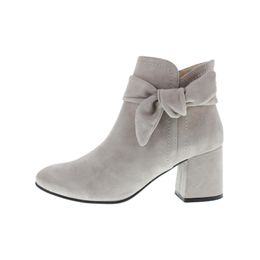 Xaver Luis Schuhmanufaktur Ankle Boots 'RINA - edle Stiefelette mit Blockabsatz' Damen Gr&ouml;&szlig;e 36 stone