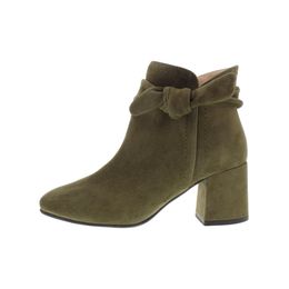 Xaver Luis Schuhmanufaktur Ankle Boots 'RINA - edle Stiefelette mit Blockabsatz' Damen Gr&ouml;&szlig;e 41 oliv