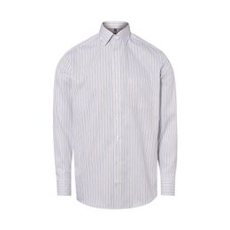 OLYMP Business Shirt male size 42 Blue / Brown / White