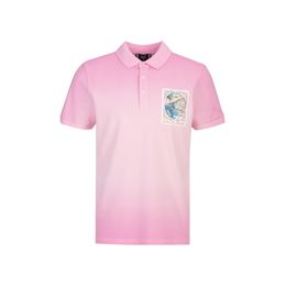 19V69 Italia Poloshirt 'Emilio Dip' Herren Gr&ouml;&szlig;e M t&uuml;rkis / wei&szlig;