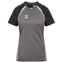 Hummel Funktionsshirt 'Lead 2.0' Damen Gr&ouml;&szlig;e L grau / schwarz / wei&szlig;