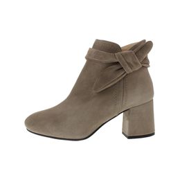 Xaver Luis Schuhmanufaktur Ankle Boots 'RINA - edle Stiefelette mit Blockabsatz' Damen Gr&ouml;&szlig;e 38 schlammfarben