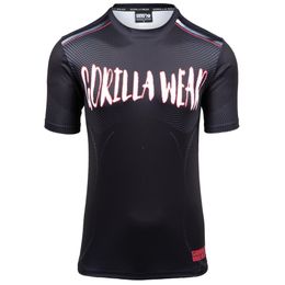 Gorilla Wear T-Shirt 'Clayton' Herren Gr&ouml;&szlig;e S grau / rot / schwarz / wei&szlig;