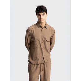 Giesto Button Up Shirt male size M Brown