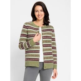 Jacquardstrickjacke