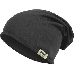 P.A.C. Nature Merin Unisex Beanie schwarz - H&uuml;te & M&uuml;tzen von PAC