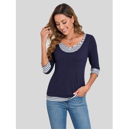 Lapaplus Shirt 'Women Tops' Damen Gr&ouml;&szlig;e M navy