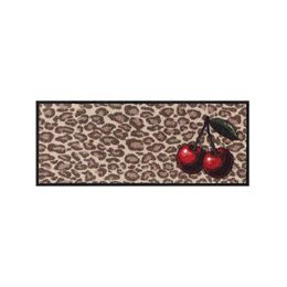 Salonloewe Fu&szlig;matte, Braun, Gr. 30x75 cm - rechteckig, Fu&szlig;matten, Material: Polyamid. R&uuml;ckseite: Gummi