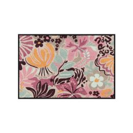 Salonloewe Fu&szlig;matte, Rosa, Gr. 50x75 cm - rechteckig, Fu&szlig;matten, Material: Polyamid. R&uuml;ckseite: Gummi