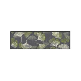 Salonloewe Fu&szlig;matte, Grau, Gr. 30x75 cm - rechteckig, Fu&szlig;matten, Material: Polyamid. R&uuml;ckseite: Gummi