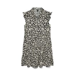 V&eacute;ro Moda Vero Moda Kleid 'VMALBA' Damen Gr&ouml;&szlig;e 42 creme / schwarz Sommerkleid