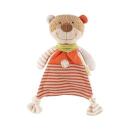 Sigikid Schnuffeltuch Natural Stripes Green Collection in orange | Gr.: onesize