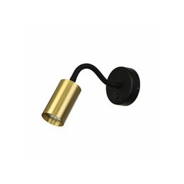 Licht-Erlebnisse Wandlampe (B)10 x (H)30 cm in Schwarz Messing | Gr.: onesize