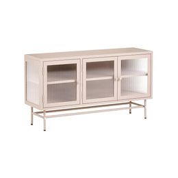Beliani Vitrine DEVON in Beige - (W) 115 x (H) 64 x (L) 35 cm | Gr.: onesize