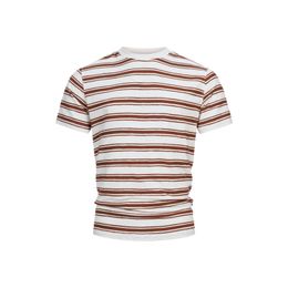 Kronstadt T-shirt 'Holden' Herren Gr&ouml;&szlig;e L braun / offwhite