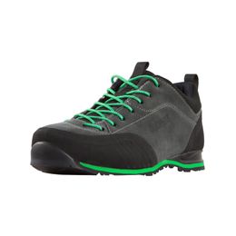 GUGGEN Mountain Sportlicher Schn&uuml;rschuh Herren Gr&ouml;&szlig;e 41 basaltgrau / dunkelgrau / neongr&uuml;n