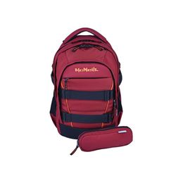 McNeill Luca 2.0 Schulranzen-Set 2-teilig in bordeaux - orange | Gr.: onesize