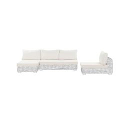Beliani Kissenbezug VARALLO in Wei&szlig; - (W) 83 x (H) 12 x (L) 48 cm | Gr.: onesize
