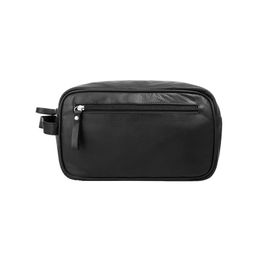 Bodenschatz Kulturtasche echt Leder in schwarz | Gr.: onesize